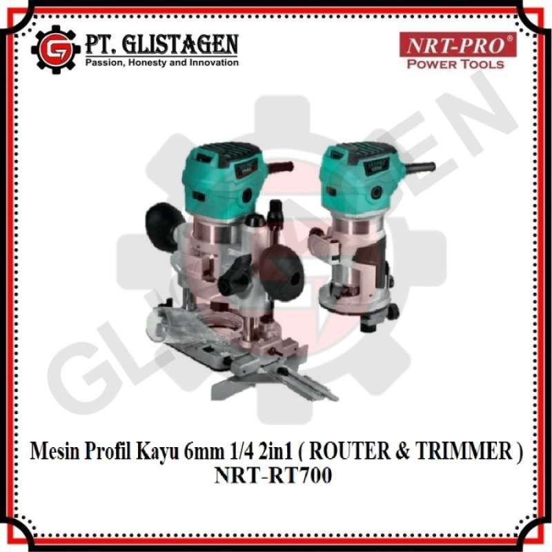 Promo NRT-PRO RT 700 HD Mesin Profil Kayu 6mm 2 In 1 Router RT700HD ...
