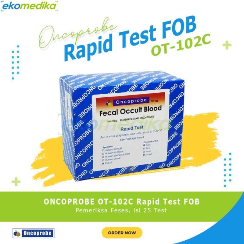 Promo FOB / FECAL OCCULT BLOOD TEST CARD ONCOPROBE FOB 25 TEST Diskon ...