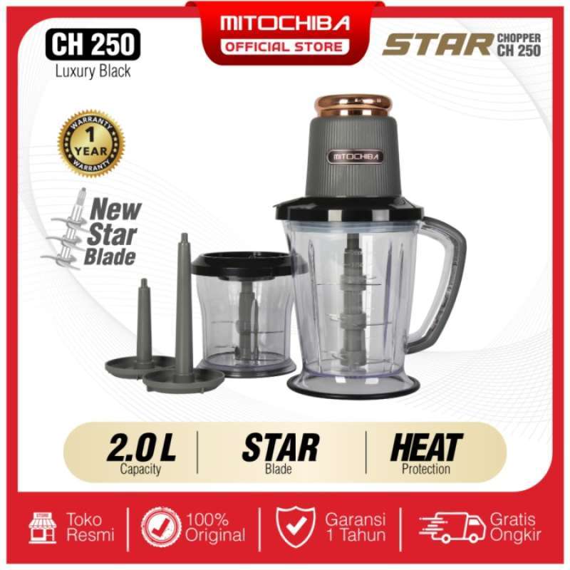 Promo Mitochiba Mito Food Chopper Cooper Blender Ch250 Ch 250 2l Star ... Promo Mitochiba Mito Food Chopper Cooper Blender Ch250 Ch 250 2l Star ...