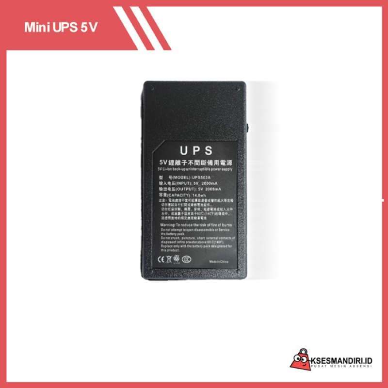 Promo Mini Ups 5v 1a Original Untuk Fingerprint Mesin Absensi Diskon 23 ...