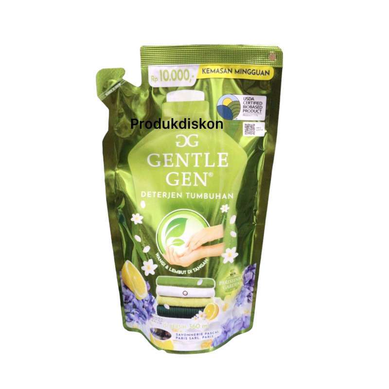 Promo GENTLE GEN Deterjen Cair Refill 360ML Parisiene Garden Diskon 11% ...