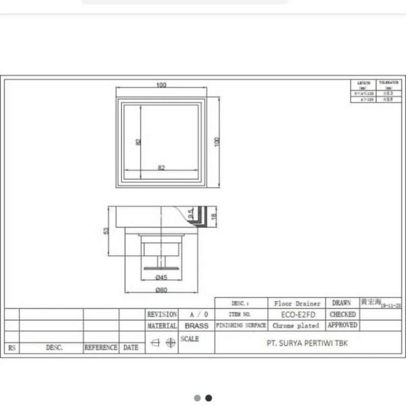 Promo Toto Eco E2fd Deluxe Floor Drain / Smart Floor Drain Diskon 5% Di ...