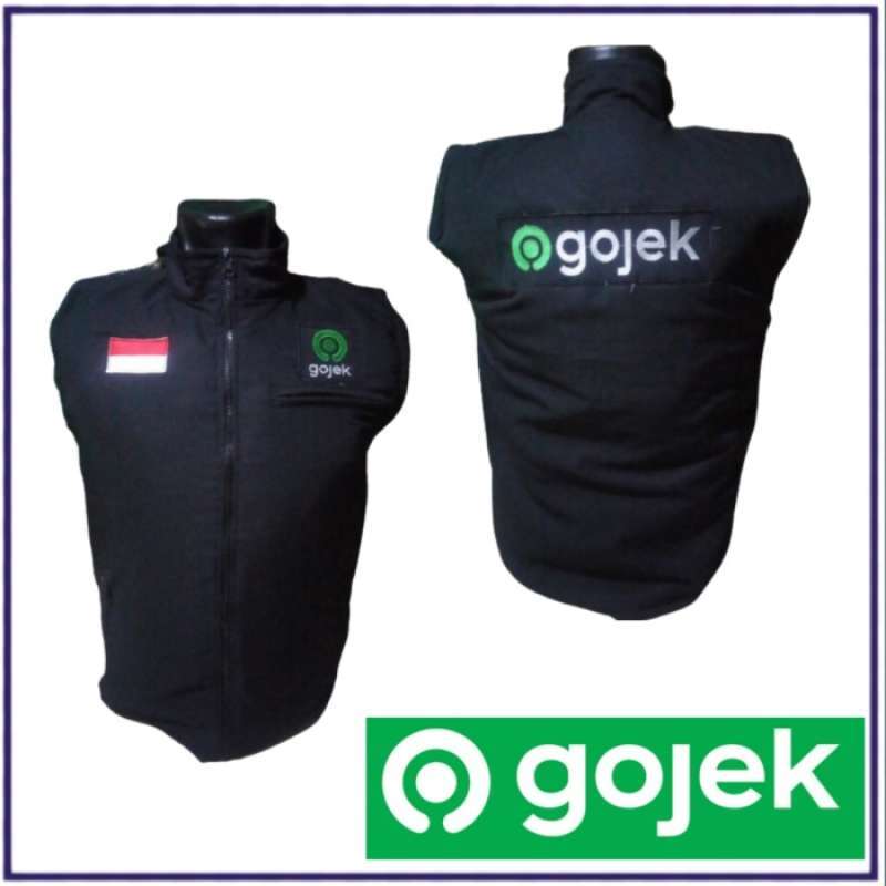 Promo Rompi Gojek Logo Baru Warna Hitam Hijau Diskon 23% Di Seller ...