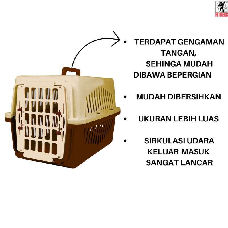 Promo Pet Cargo Carrier Kennel Box Kandang Kucing Anjing Hewan ...