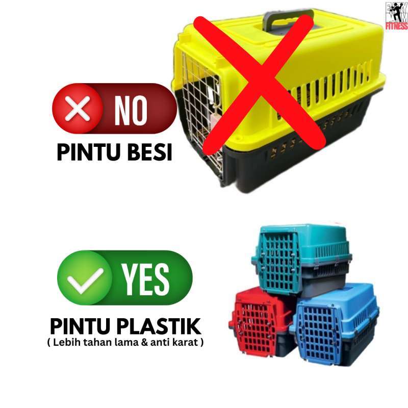 Promo Pet Cargo Carrier Kennel Box Kandang Kucing Anjing Hewan ...