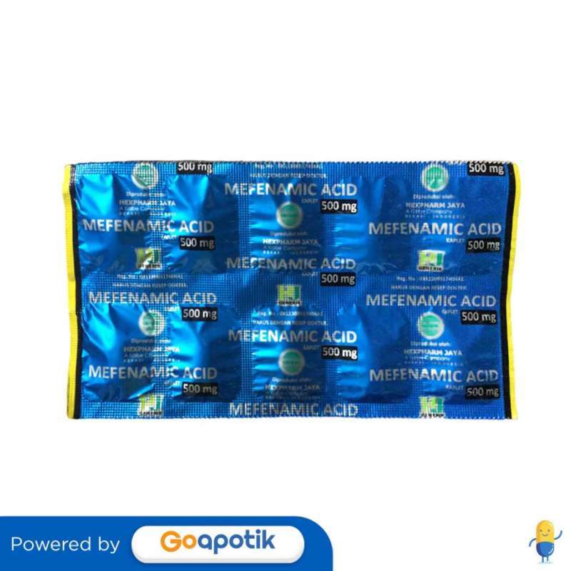Jual Mefenamic Acid 500 Mg Strip 10 Kaplet Di Seller Apotek Felix ...