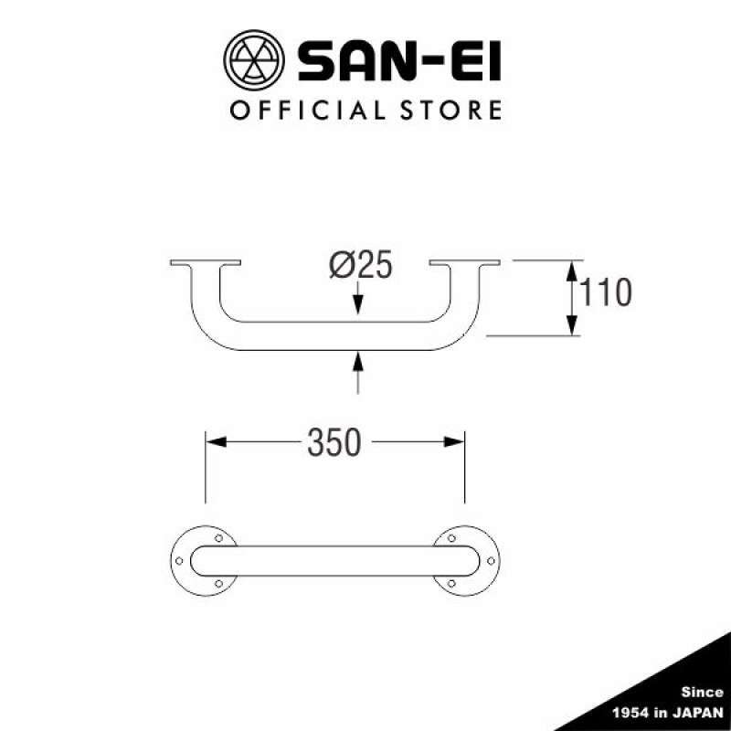 Jual San-ei Wn59 Grip Bar | Pegangan Kamar Mandi | Toilet | Bathtub Di ...