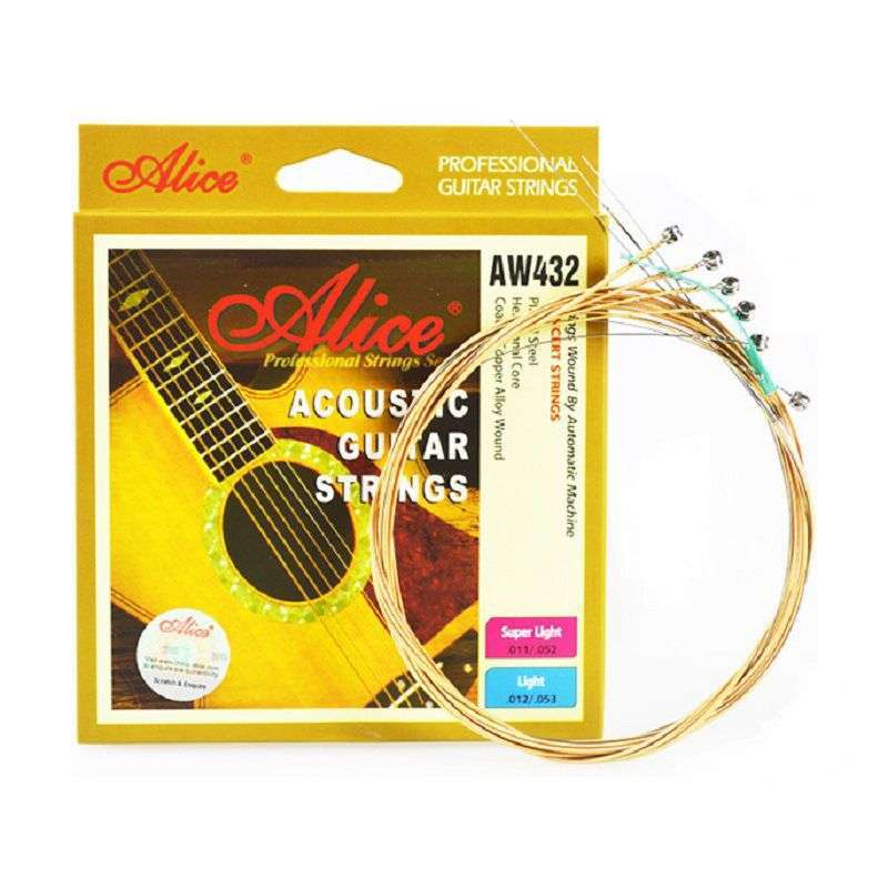 Jual Senar Gitar akustik Alice AW432 Super Light 11-52 full set 100% ...