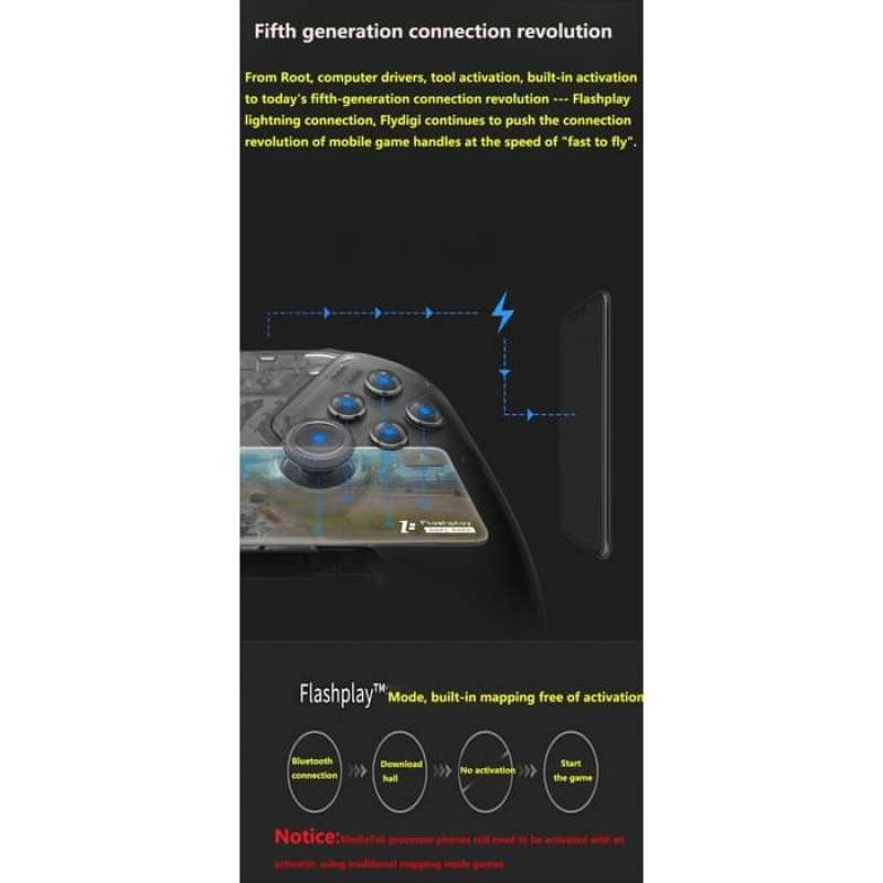 Promo FLYDIGI WEE 2T MOBILE GAMING GAMEPAD BLUETOOTH JOYSTICK PUBG ...