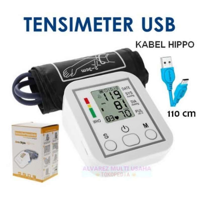 Promo TENSIMETER DIGITAL USB Port - ALAT UKUR TEKANAN DARAH - TENSI ...