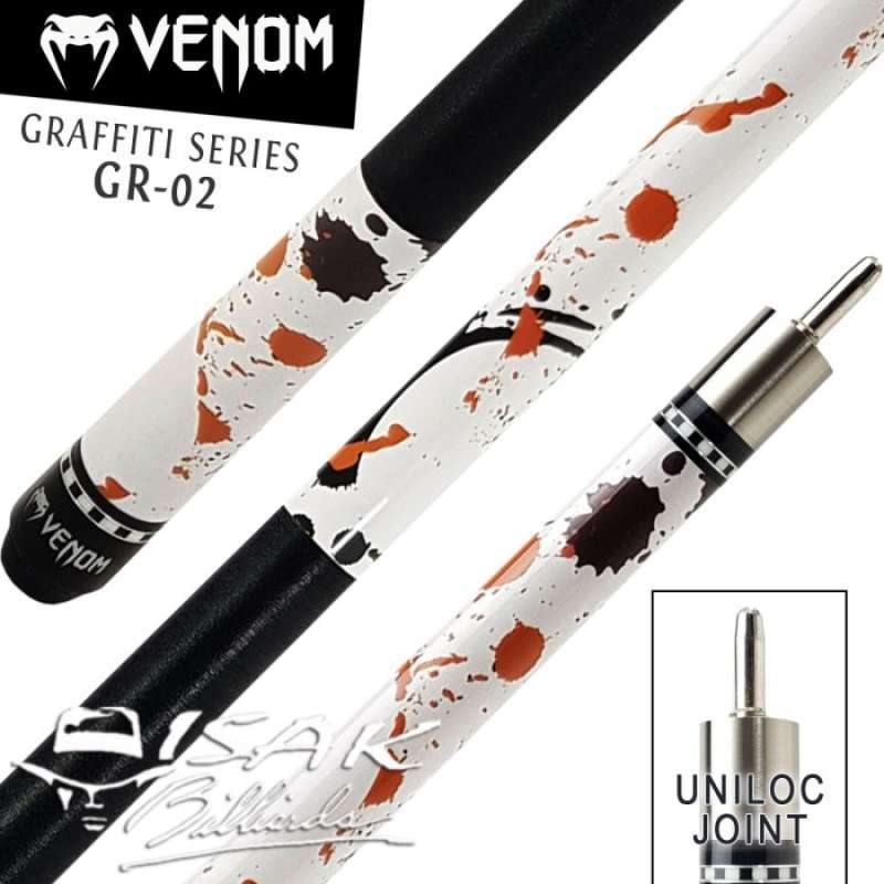 Promo Venom Pool Cue GR-02 - Graffiti Uniloc Series Billiard Stick ...