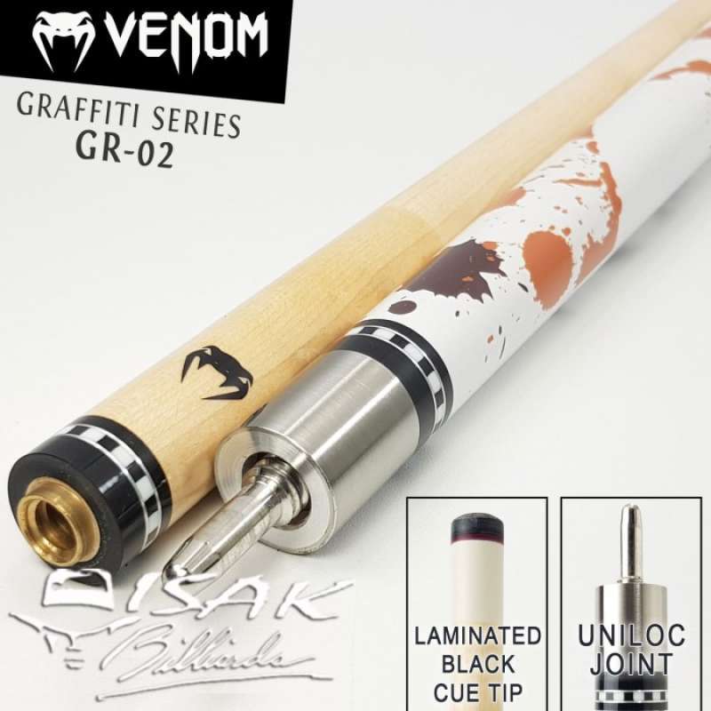 Promo Venom Pool Cue GR-02 - Graffiti Uniloc Series Billiard Stick ...