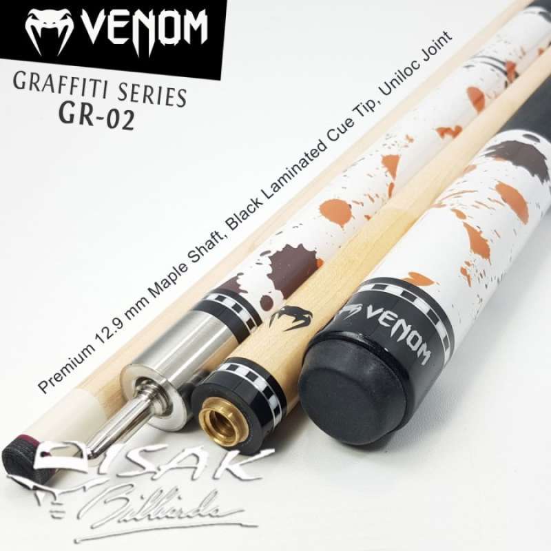 Promo Venom Pool Cue GR-02 - Graffiti Uniloc Series Billiard Stick ...