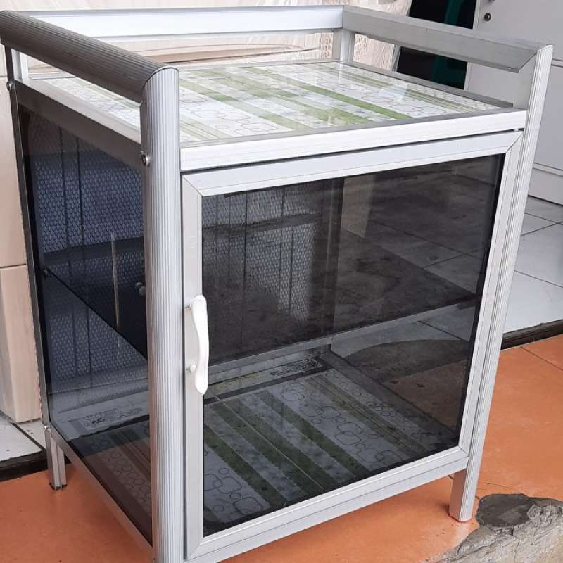 Promo Meja Dispenser /galon/magicom/rak Kaca/meja Alumunium Rayben ...