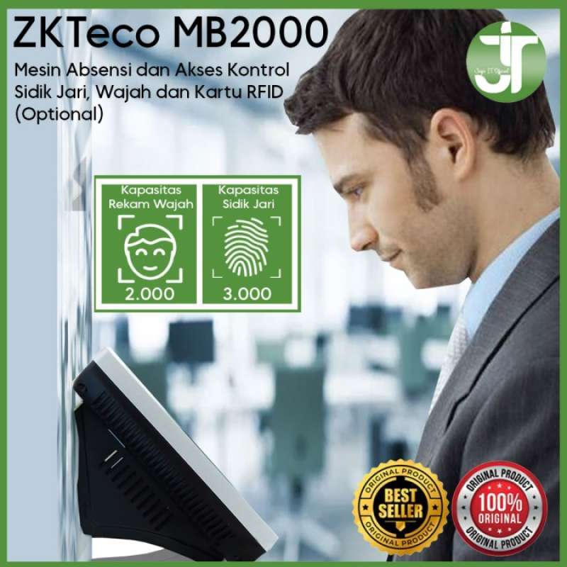 Promo Mesin Absensi Sidik Jari Wajah Dan Kartu | Akses Kontrol Zkteco Mb2000 Diskon 33% Di ...