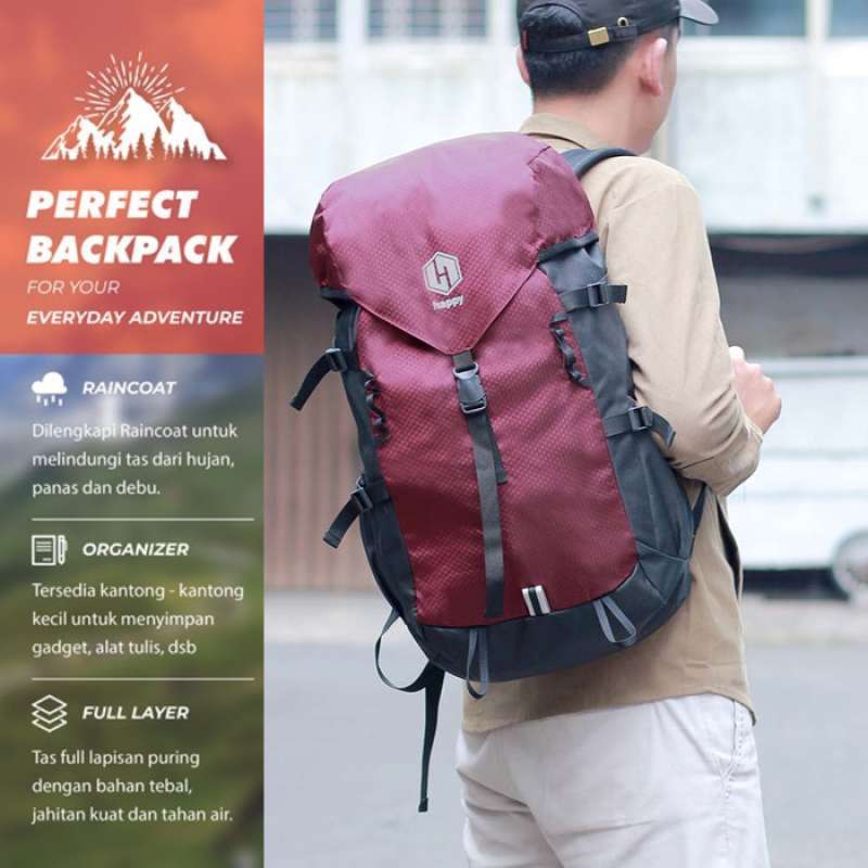 Promo Tas Semi Carrier Hiking 40 Liter Tas Ransel Gunung Camping Outdoor - Hijau Diskon 50% di ...