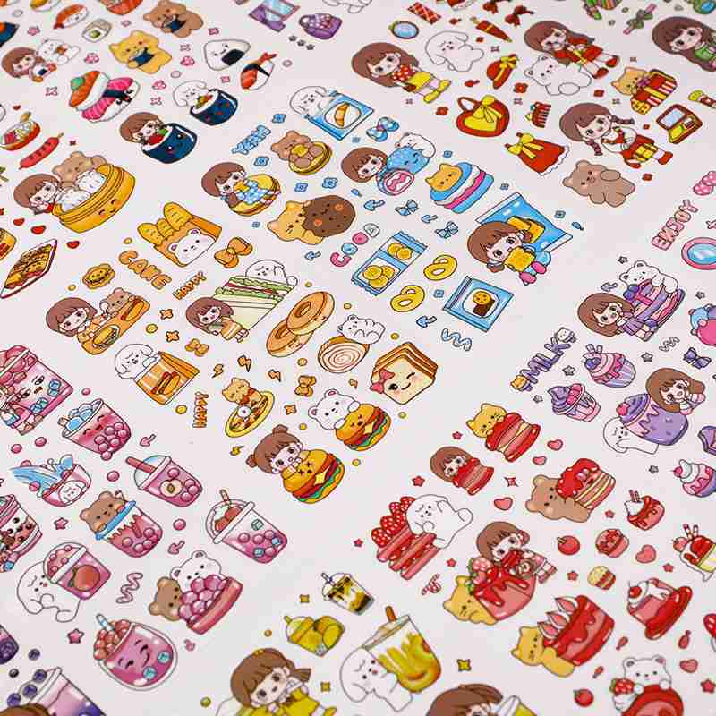 Jual Stiker Motif Cute Happy Family Series Lucu & Unik Isi 6 Lbr ...