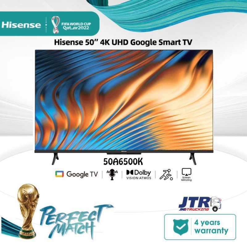 Jual Hisense LED Google TV 50 Inch 50A6500K / 50A6500 4K UHD - Garansi ...
