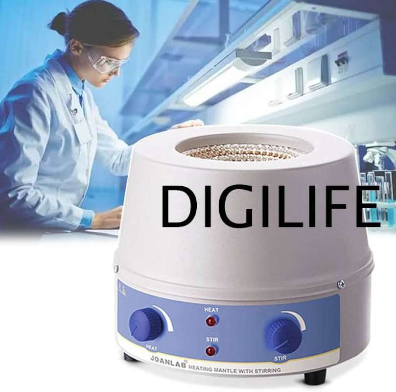 Jual Heating Mantle Magnetic Stirrer Joanlab HMS 500ml Electric Lab Mixer Stirer Magnet Mantel ...