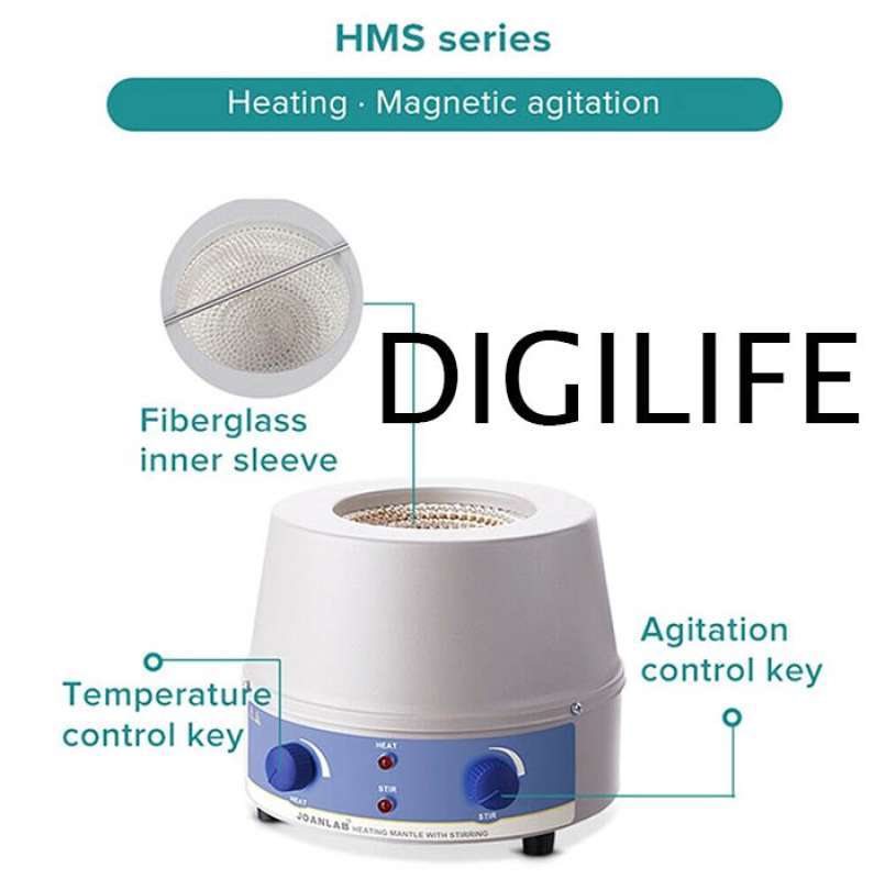Jual Heating Mantle Magnetic Stirrer Joanlab HMS 500ml Electric Lab Mixer Stirer Magnet Mantel ...