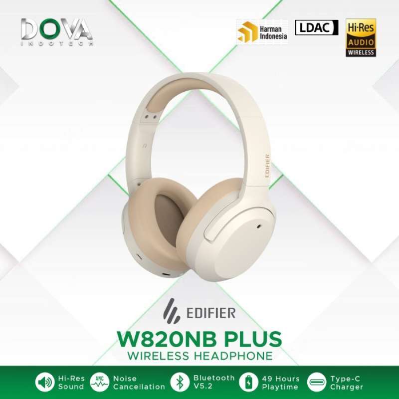 Jual Edifier W820NB Plus Wireless Noise Cancellation Over-Ear Headphone ...