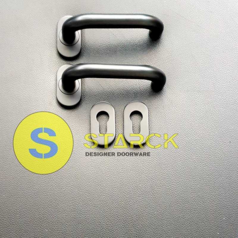 Promo Handel Pintu Frame Aluminium Kaca Starck Hitam Pintu Rangka Kecil ...