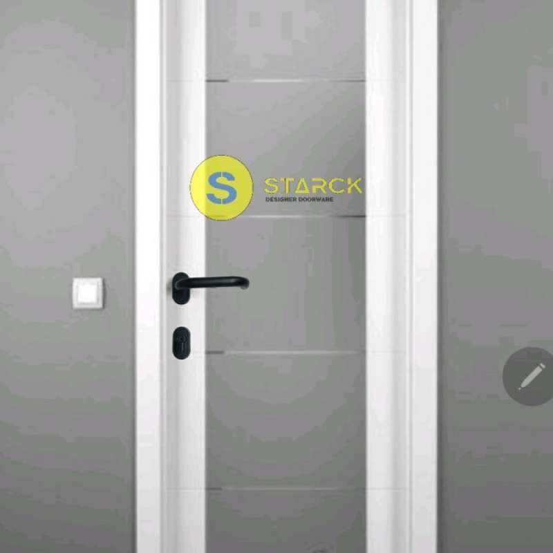Promo Handel Pintu Frame Aluminium Kaca Starck Hitam Pintu Rangka Kecil ...