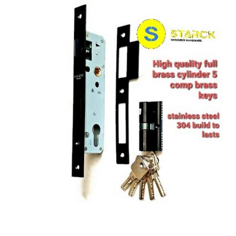 Promo Handel Pintu Frame Aluminium Kaca Starck Hitam Pintu Rangka Kecil ...