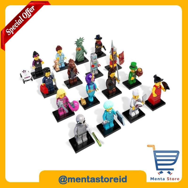 Promo Lego 8827 - Lego Minifigures Series 6 Complete Full Set (16 Pcs ...