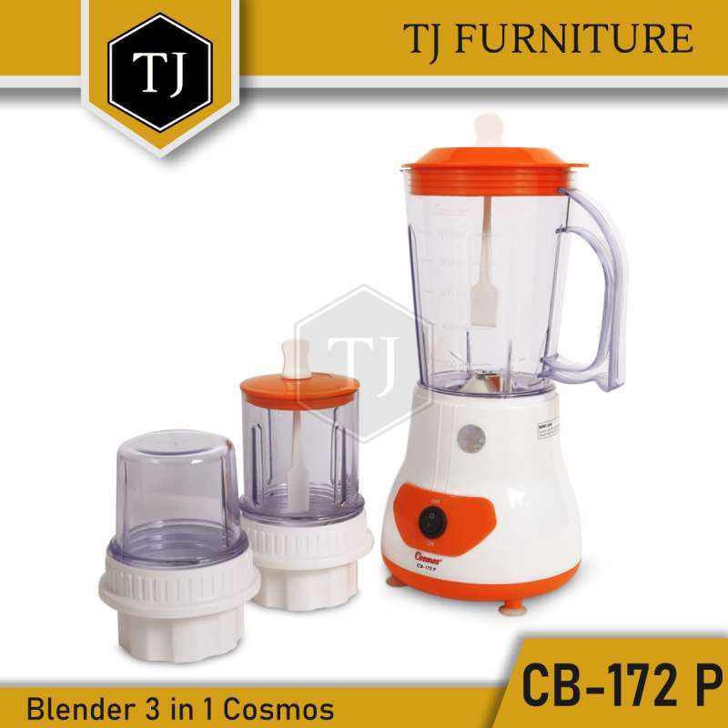 Jual Cosmos Blender Plastik 1 Liter 3 in 1 Anti Pecah - CB-172P CB 172 ...