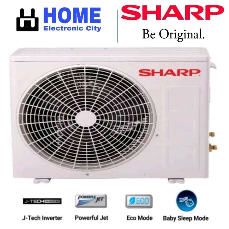 Jual AC SHARP 1/2 PK AH-X6BEY 0.5 PK J-TECH INVERTER TURBO COOLING R32 ...