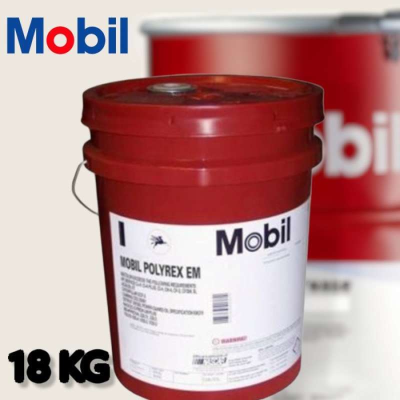 Promo Grease Mobil Polyrex Em Polyurea Grease Nlgi 2 18 Kg Baru Diskon ...
