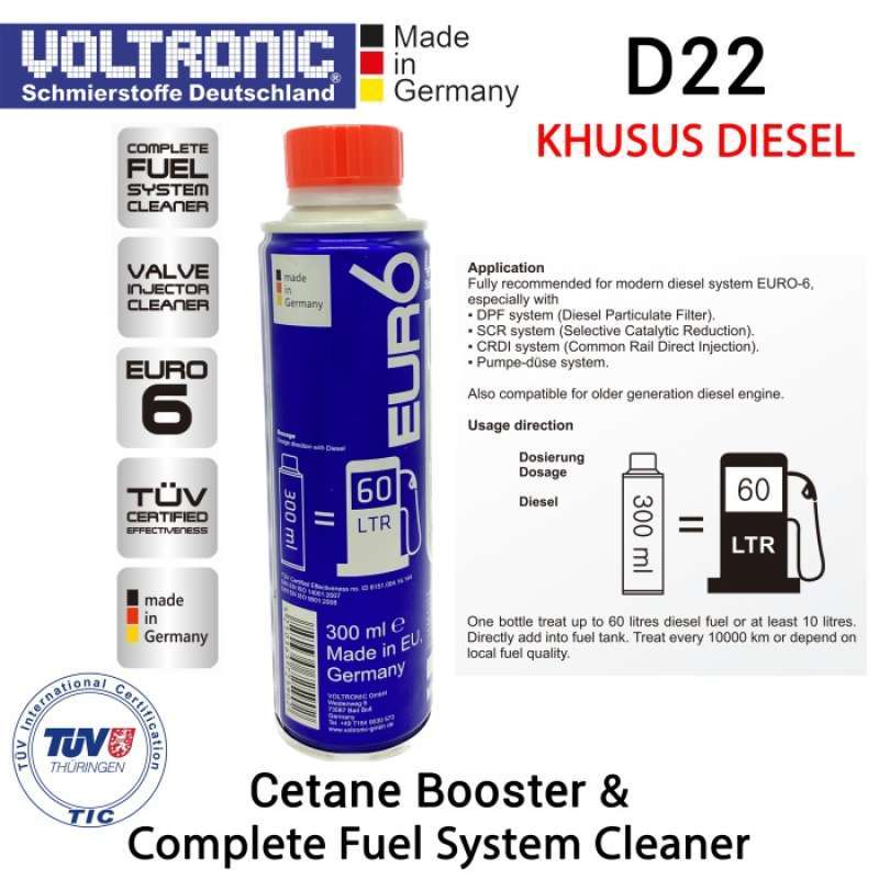 Promo Sale Voltronic D22 - Cetane Booster & Diesel Complete Fuel System Cleaner Diskon 23% di ...