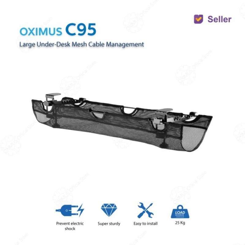Promo Underdesk Cable Management Tray Large Storage Capacity Oximus C95 Diskon 23% Di Seller Pt ...