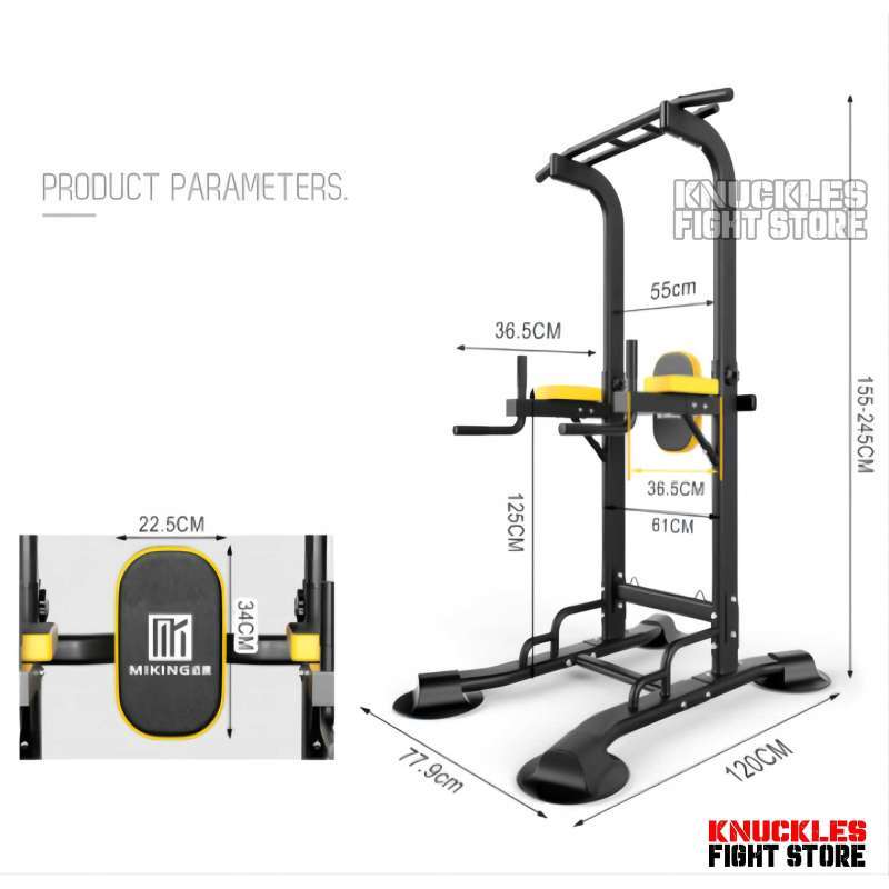 Jual Home Gym Pull Up Tower Bar Dip Station Parallel Bars Horizontal ...