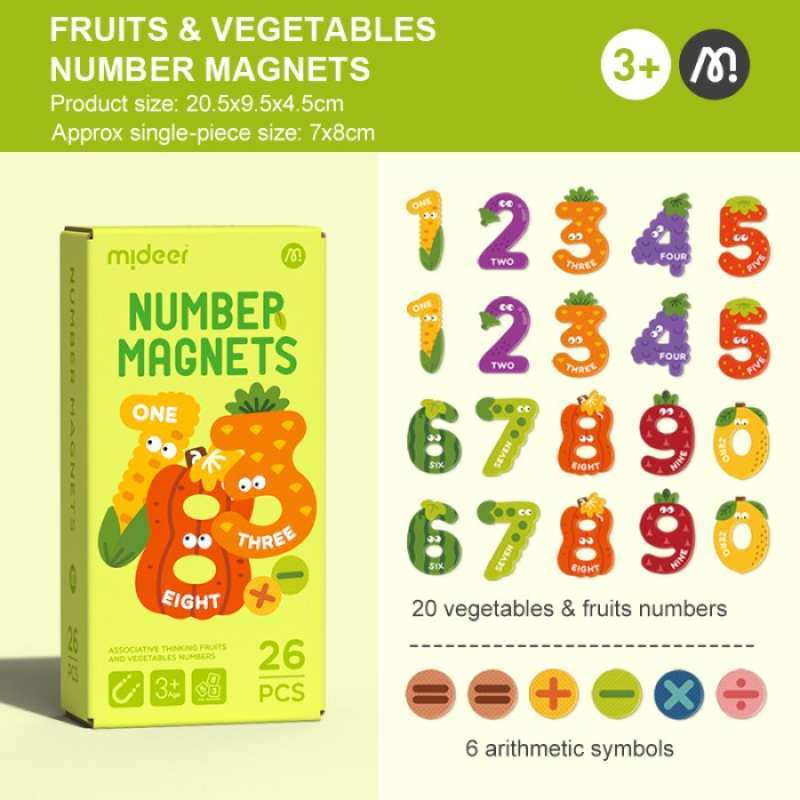 Promo Mideer Letter Number Magnet Kulkas Belajar Huruf Angka Edukasi ...