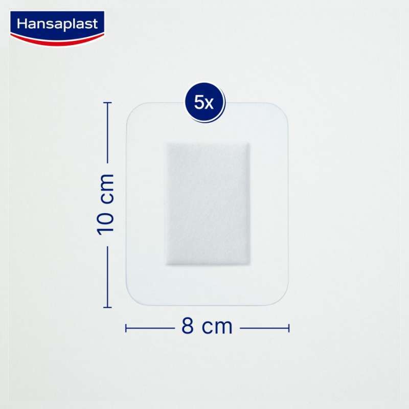 Promo Hansaplast Aqua Protect Steril XXL 8 x 10 cm [5 Lembar] - Plester ...