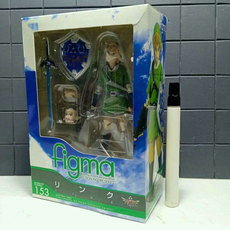 Jual mainan action figure Figma Zelda Figma 153 recast tinggi 6 inch ...