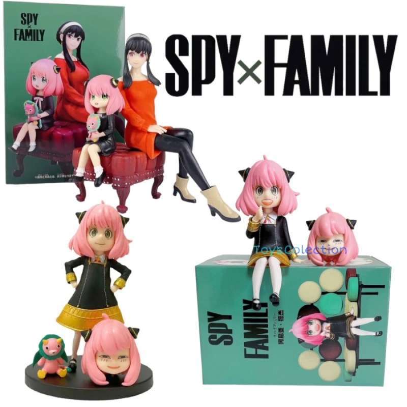Promo Action Figure Spy X Family Anya Forger Cute Chibi Face Topper ...