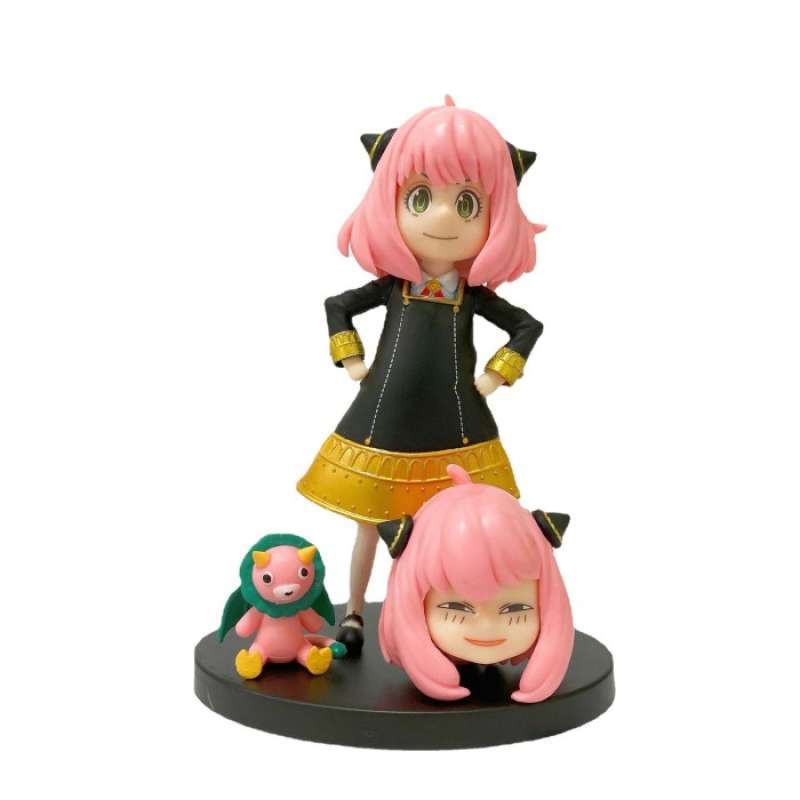 Promo Action Figure Spy X Family Anya Forger Cute Chibi Face Topper ...