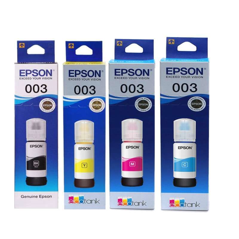 Jual Tinta Epson 003 Original Black Colour L1210 L1250 L3110 L3210 ...