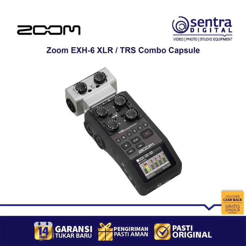 Jual Zoom Exh-6 Dual Xlr Trs Combo Input Capsule For H5 H6 F4 Recorders ...