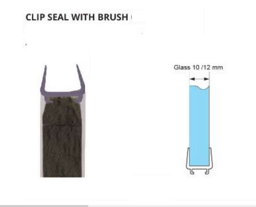 Promo Klip Seal Penahan Air Shower Kamar Mandi Mohair Kaca Pintu ...