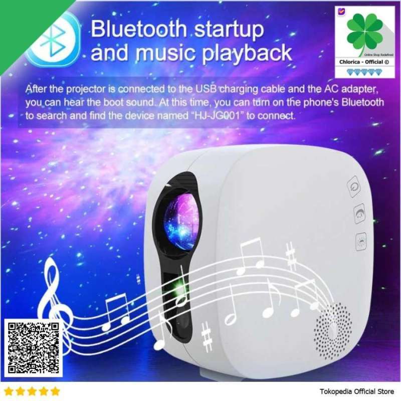 Jual Newstyle Lampu Proyektor Tidur Cahaya Bintang Bluetooth Speaker GX ...