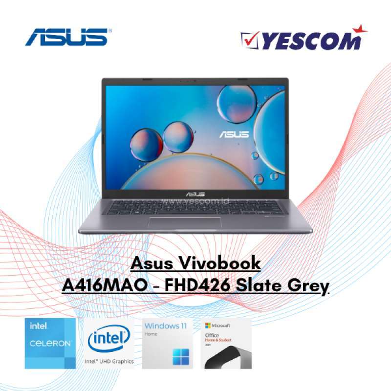 Promo ASUS VivoBook A416MAO - FHD426 Slate Grey (Intel® Celeron® N4020 ...