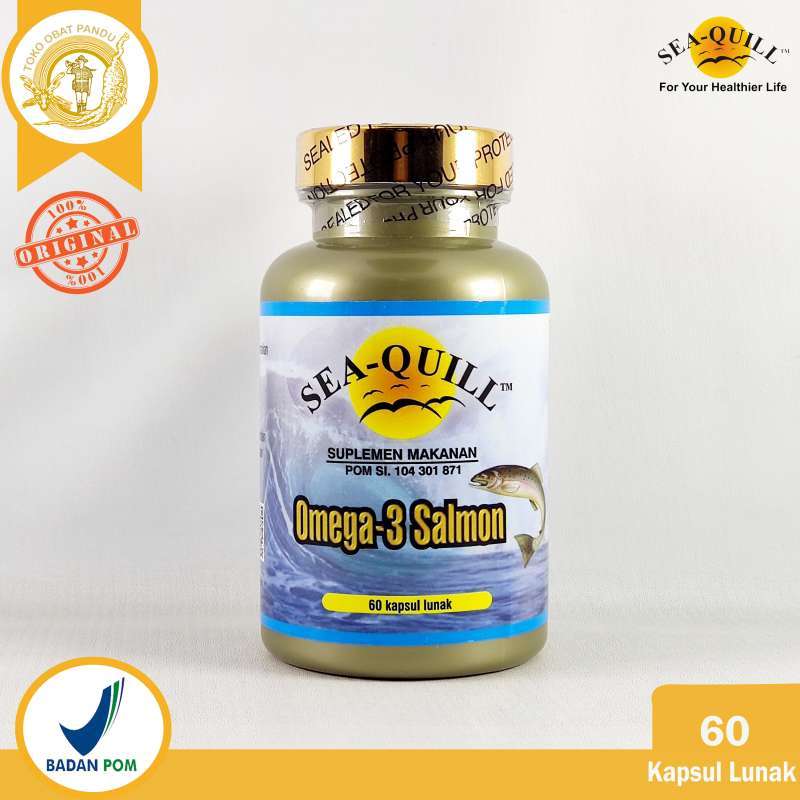 Promo Sea Quill Omega 3 Salmon (60 Kapsul Lunak) / Seaquill Diskon 25% ...