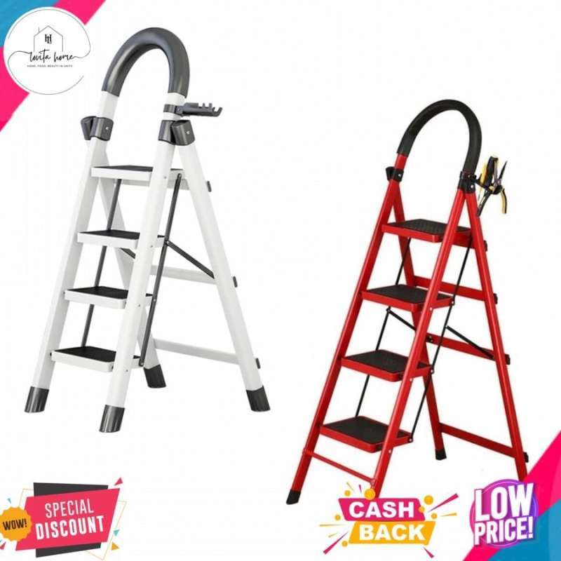 Jual Tangga Besi Lipat KOKOH 3 4 5 Tingkat Household Steel Ladder ...