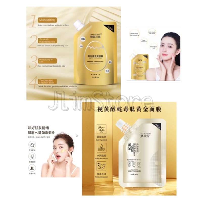 Jual Masker Ragi Cangkang Telur Egg Shell / Masker Retinol Snake Venom ...