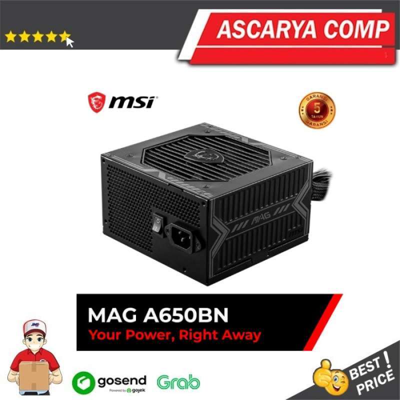 Jual MSI MAG A650BN | PSU 650W 80+ Bronze Non Modular di Seller ASCARYA COMP - Babakan Ciamis ...