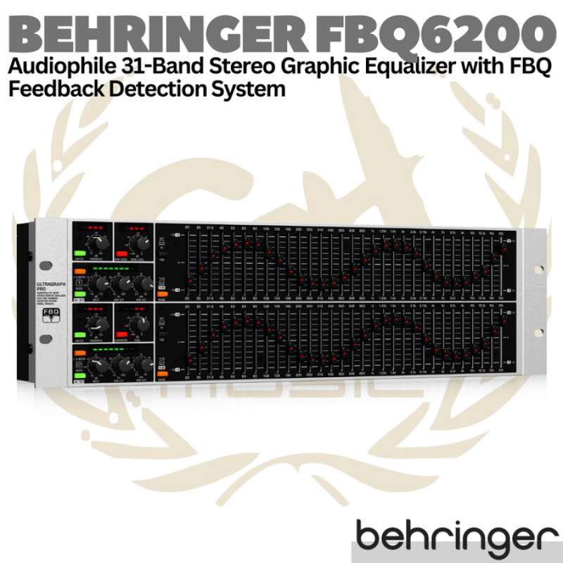 Jual BEHRINGER ULTRAGRAPH PRO FBQ6200 Stereo Graphic Equalizer with FBQ ...